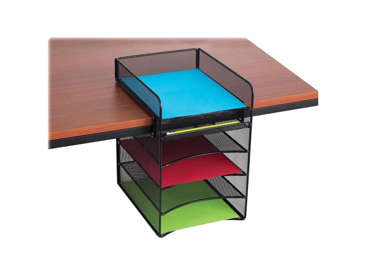 Safco Office Shelf Hanging Organizer, Letter Paper File Folder Rack, 10 ...