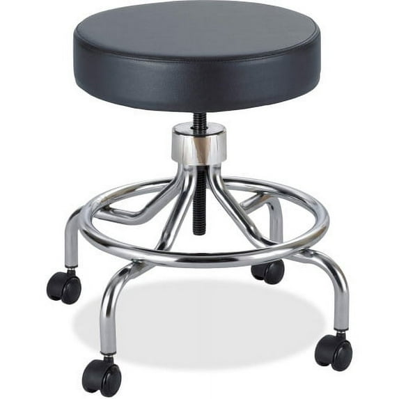 Safco Low Base Screw Lift Lab Stool 250 lb Load Capacity25" - Black ...