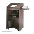 Safco Mahogany Executive Mobile Lectern Podium - Walmart.com
