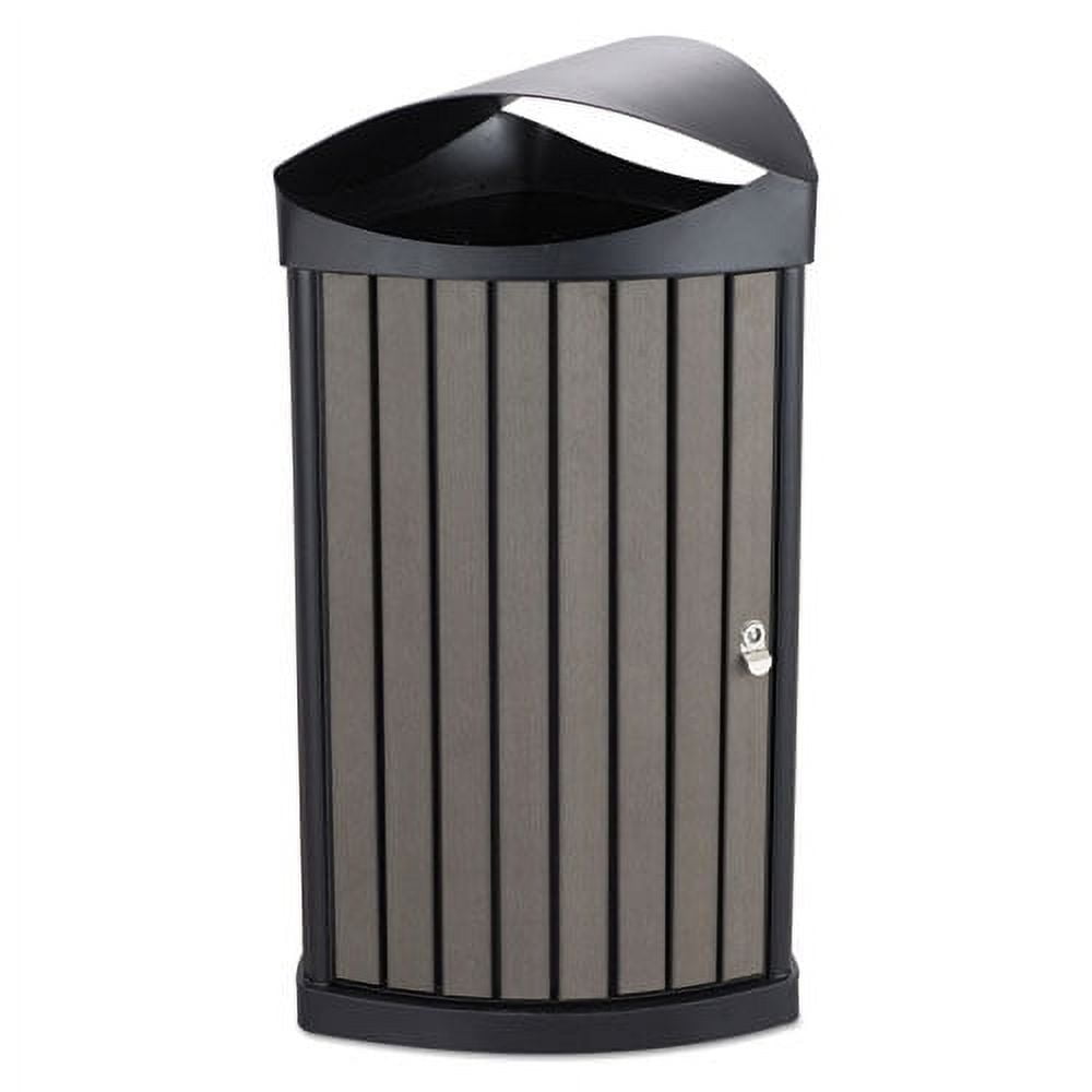 Safco Nook Waste Receptacle in Charcoal - Walmart.com