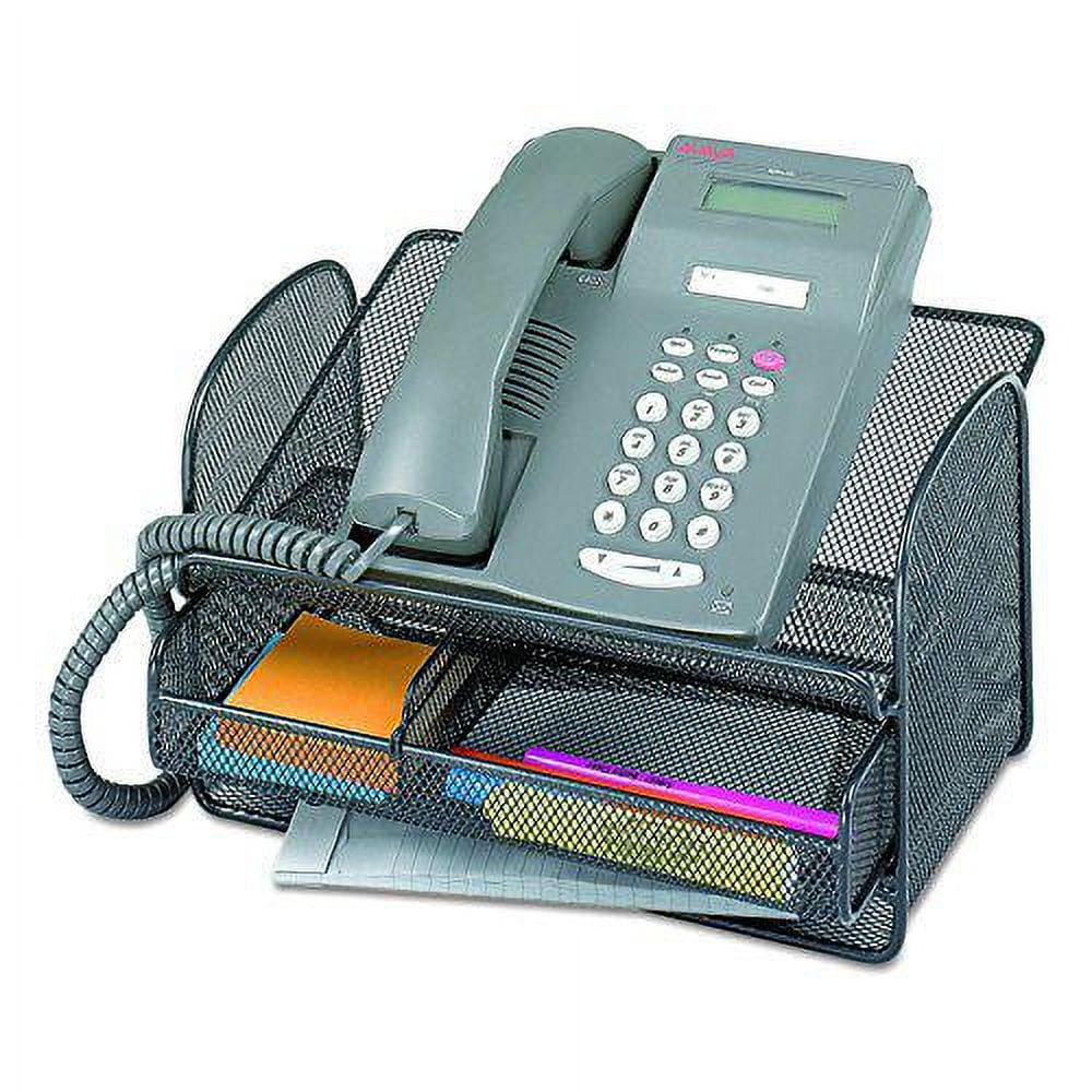 Safco Onyx Mesh Telephone Stand with Drawer, 2160BL - Office File ...
