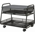 Safco Onyx Rolling Cart Printer Stand, Under-Desk Mobile Utility Table ...