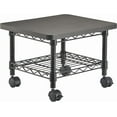 Safco Onyx Rolling Cart Printer Stand, Under-Desk Mobile Utility Table ...