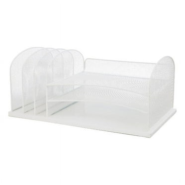 Safco Products Onyx Desk Tray, 3 Sections, Letter Size Files, 9.25" X ...