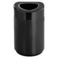 Safco Open Top Receptacle - 30 Gallon in Black - Walmart.com