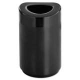 Safco Open Top Receptacle - 30 Gallon in Black - Walmart.com