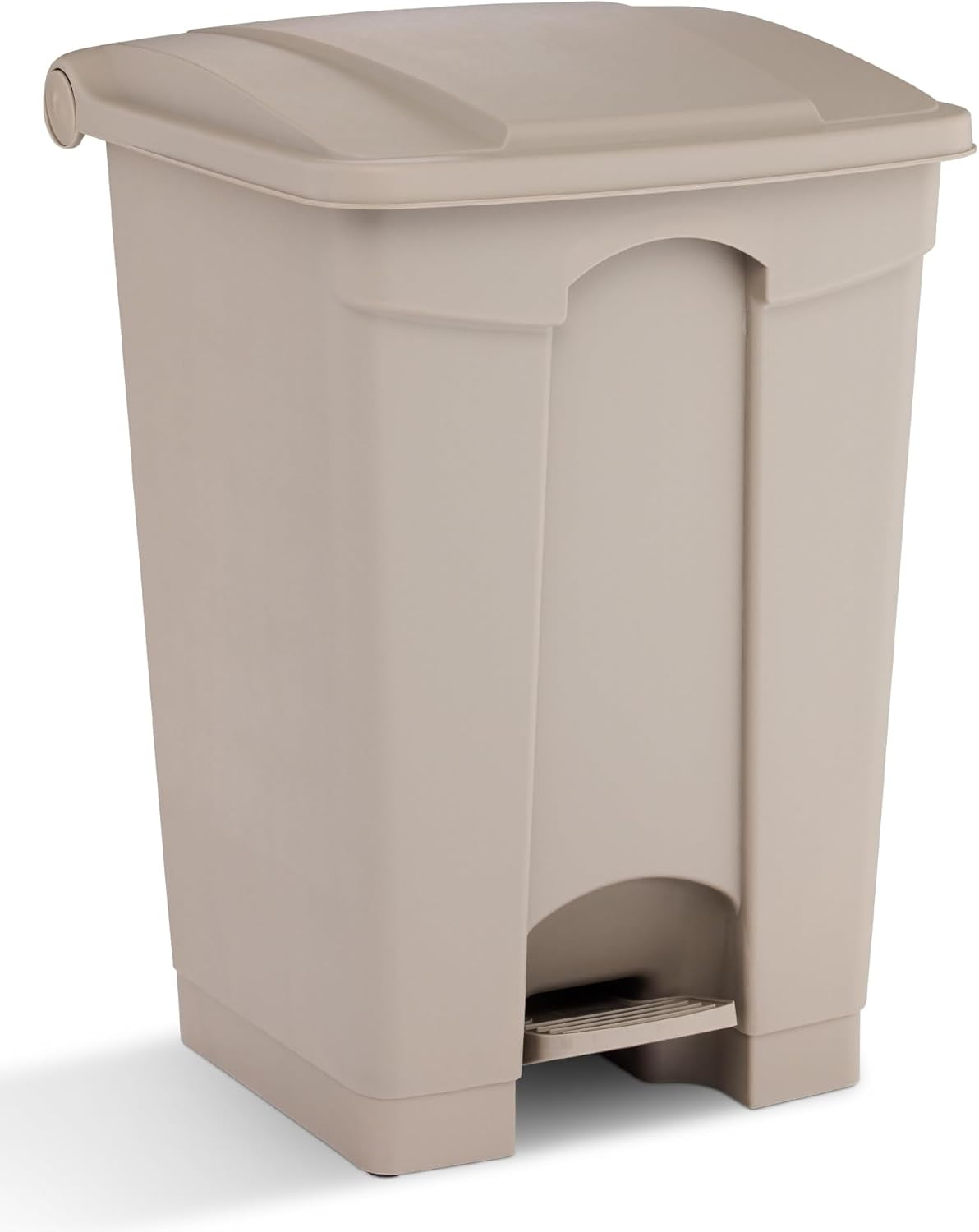Safco Plastic Step-On Trash Can for Hands-Free Disposal, Great for Home ...