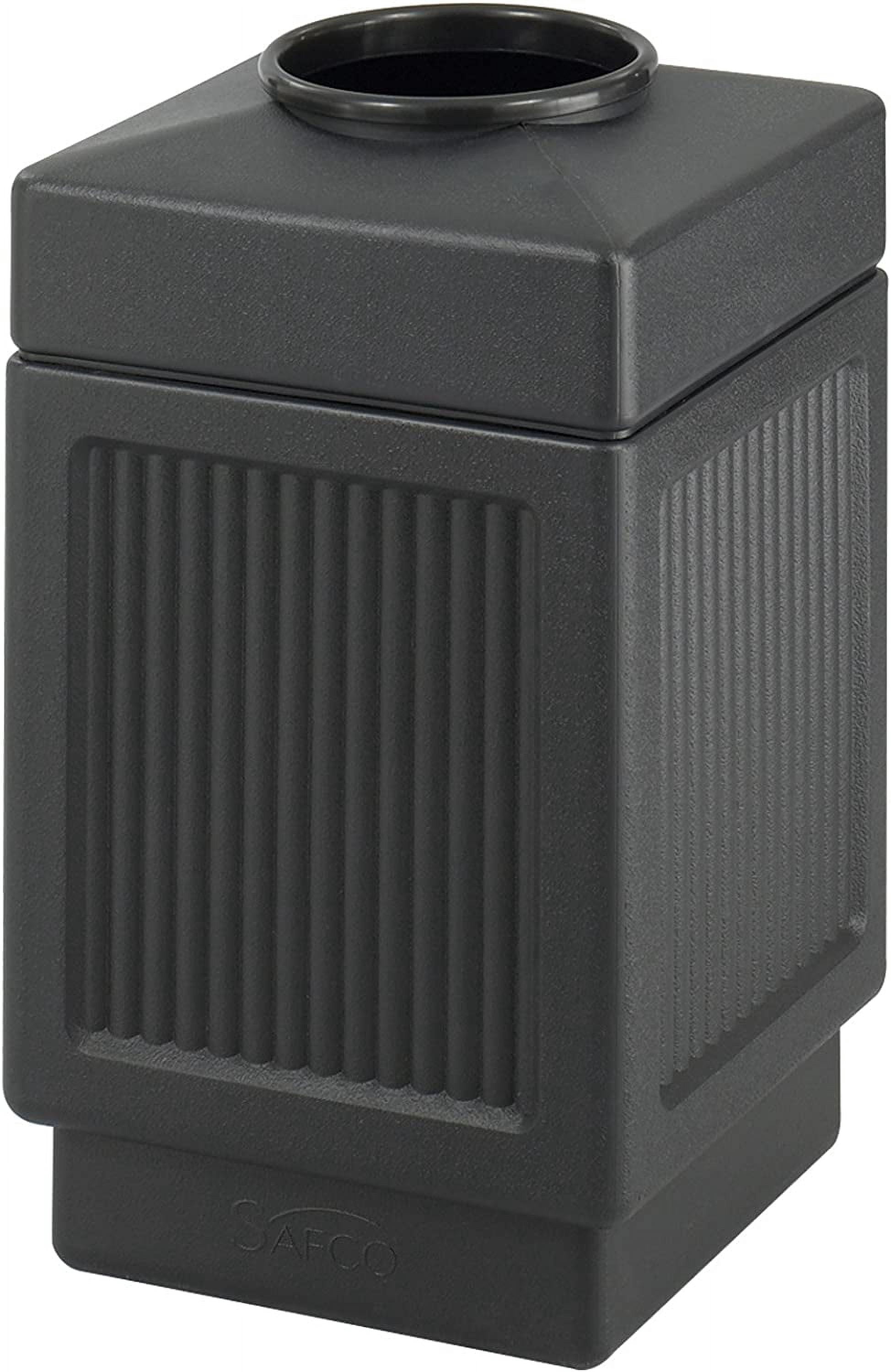 Safco Products 9475BL Canmeleon Recessed Panel Waste Receptacle, Top ...