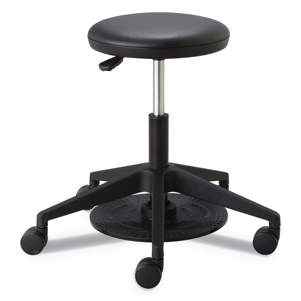 Safco Products Foot Pedal Lab Stool 3437BL Black Vinyl - Walmart.com