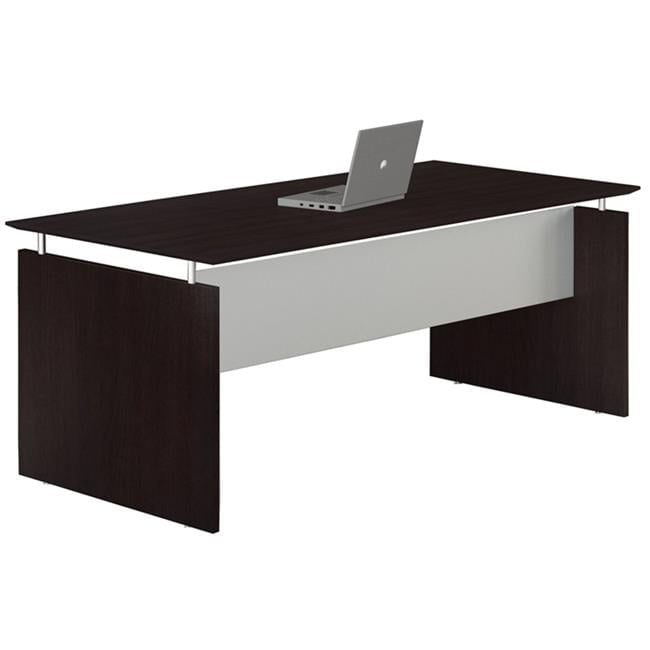 Safco 63" Rectangle Straight Desk, Mocha - Walmart.com