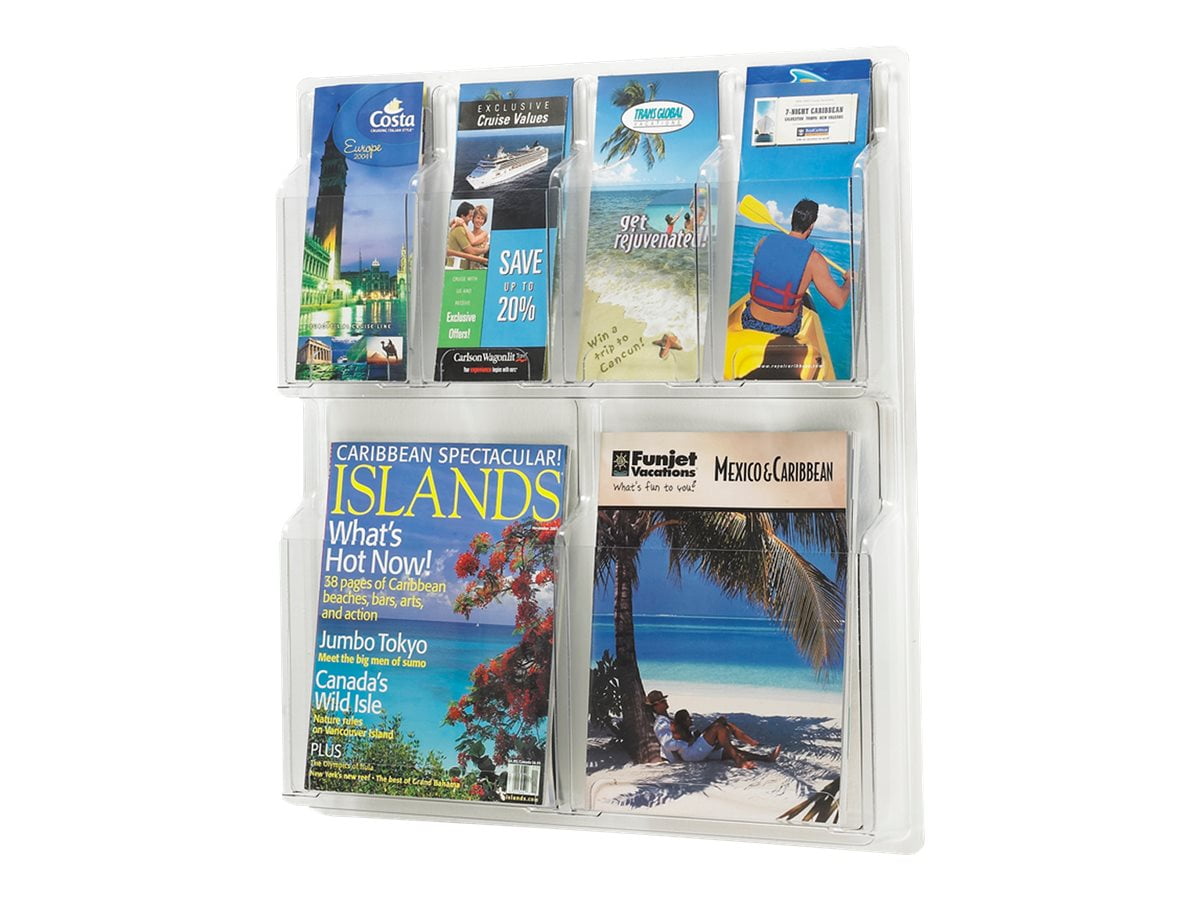 Safco Reveal 2 Magazine and 4 Pamphlet Display - Walmart.com