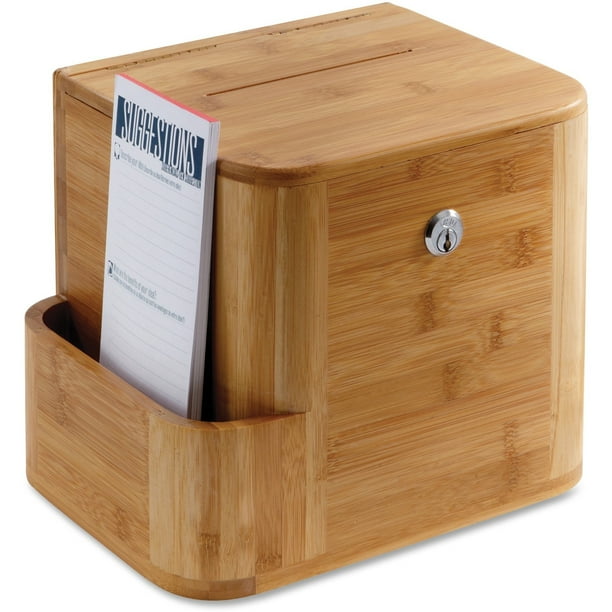 Safco, SAF4237NA, Bamboo Suggestion Box, 1 Each, Natural - Walmart.com