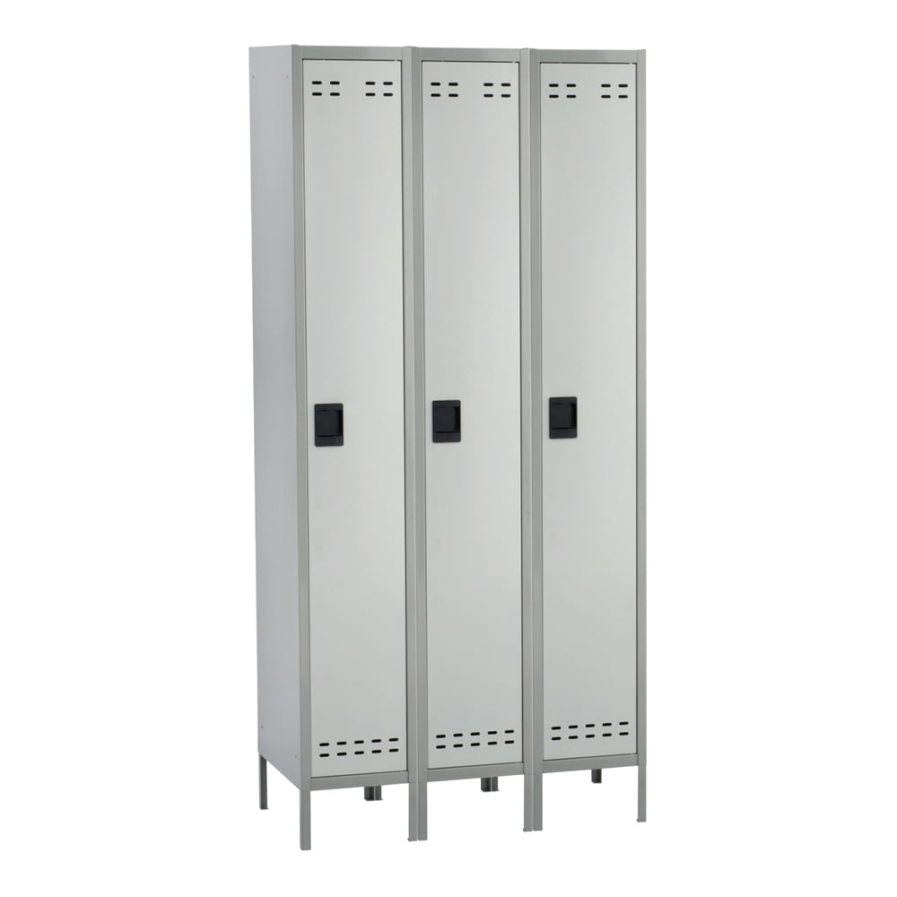 Safco Single Tier Locker 3 Column in Gray - Walmart.com