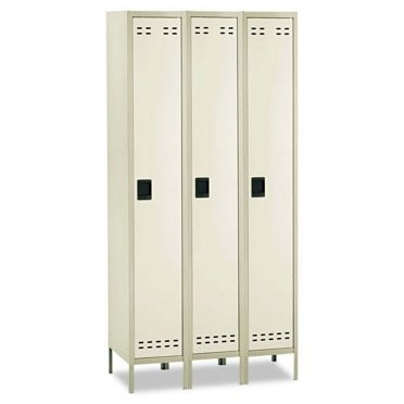 Safco Single-Tier, Three-Column Locker, 36w x 18d x 78h, Two-Tone Gray ...