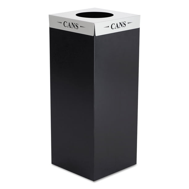 Safco Square-Fecta Lid Cans Silver 2990CZ - Walmart Business Supplies