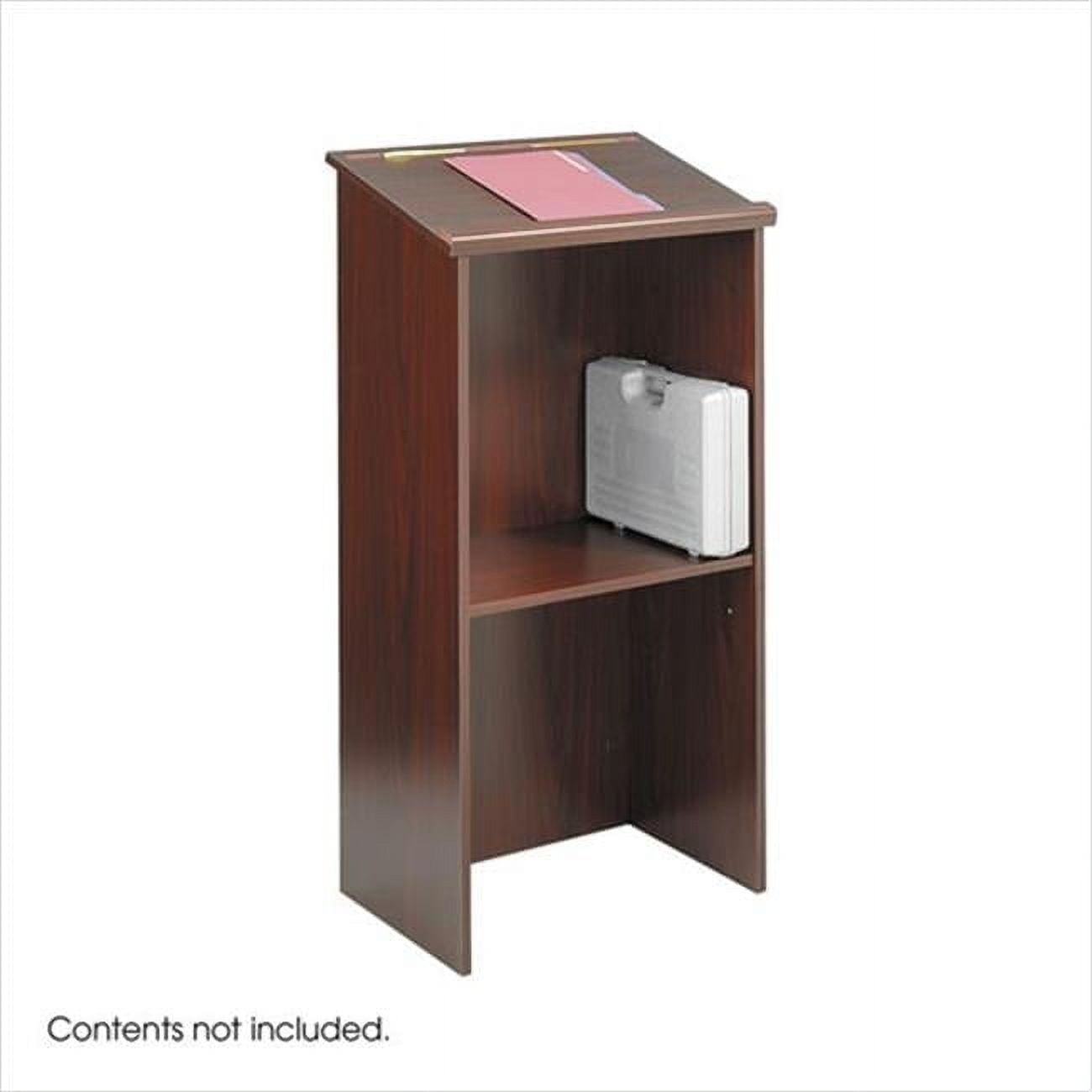 Safco Stand-Up Lectern - Mahogany - Walmart.com