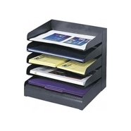 MMF, Horizontal Desk File Trays, 1 Each, Black - Walmart.com