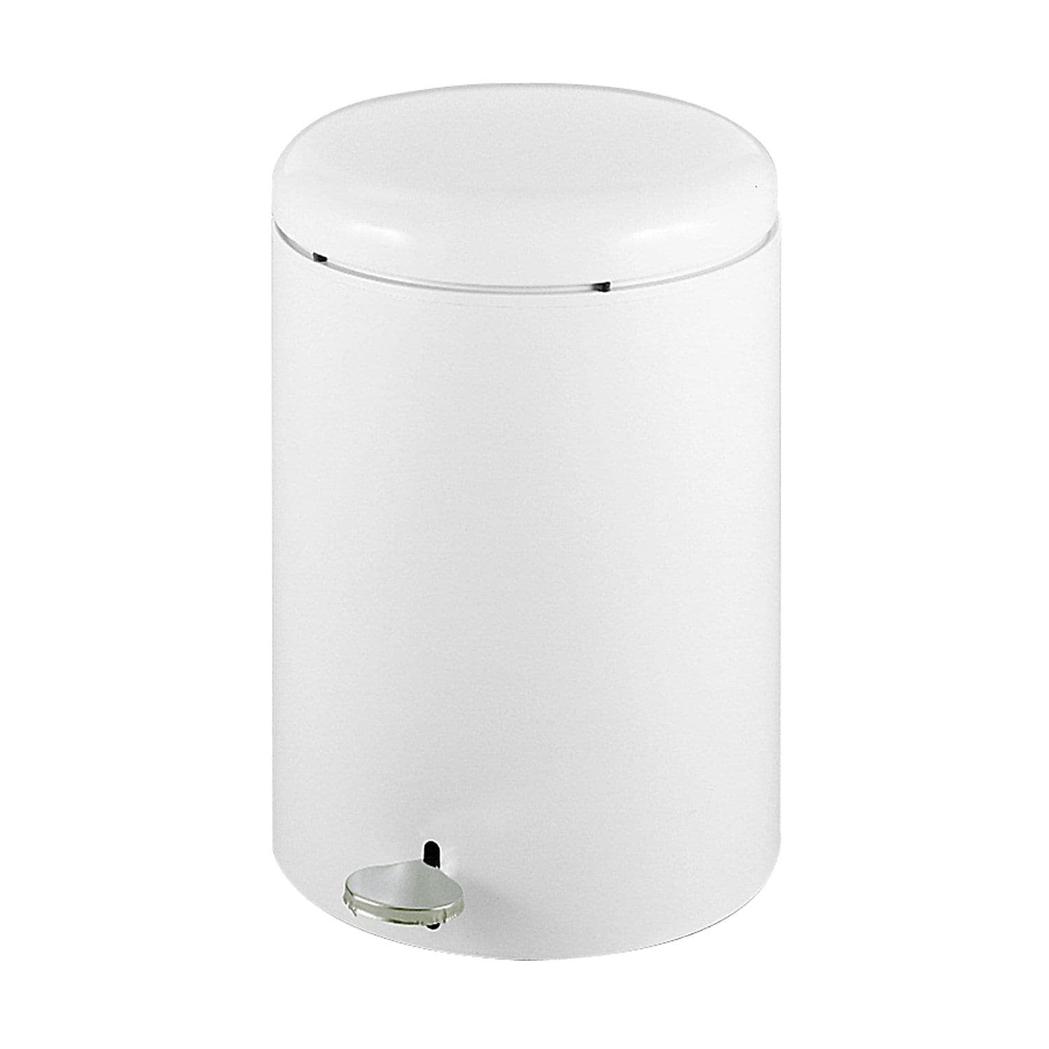 Round Step-On Trash Can, 4 Gallon, White-Gallons:4 - Walmart.com