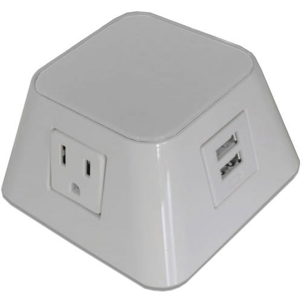 Safco Tabletop Data/Power Module USB, AC Power - Walmart Business Supplies