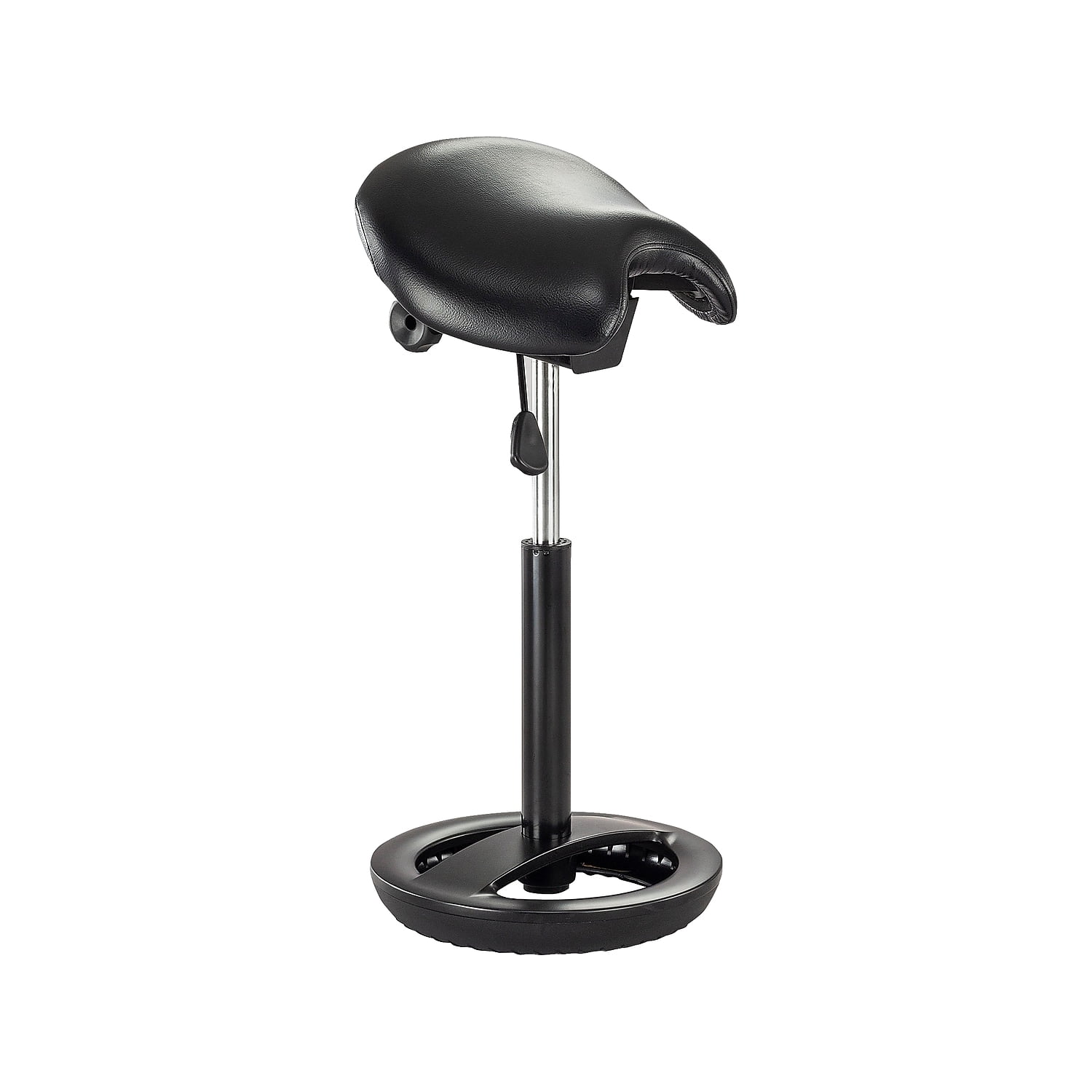 Safco Twixt Saddle Seat Stool Extended Height 3006BV Black Vinyl ...