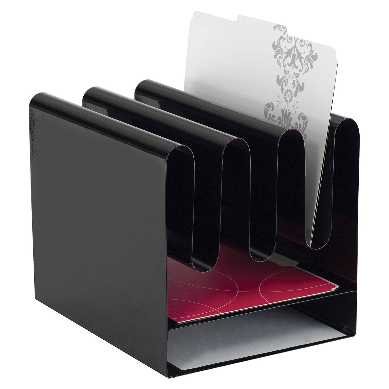 Safco Wave Desktop File Organizers - 7 Compartment(s) - 10" Width x 11. ...