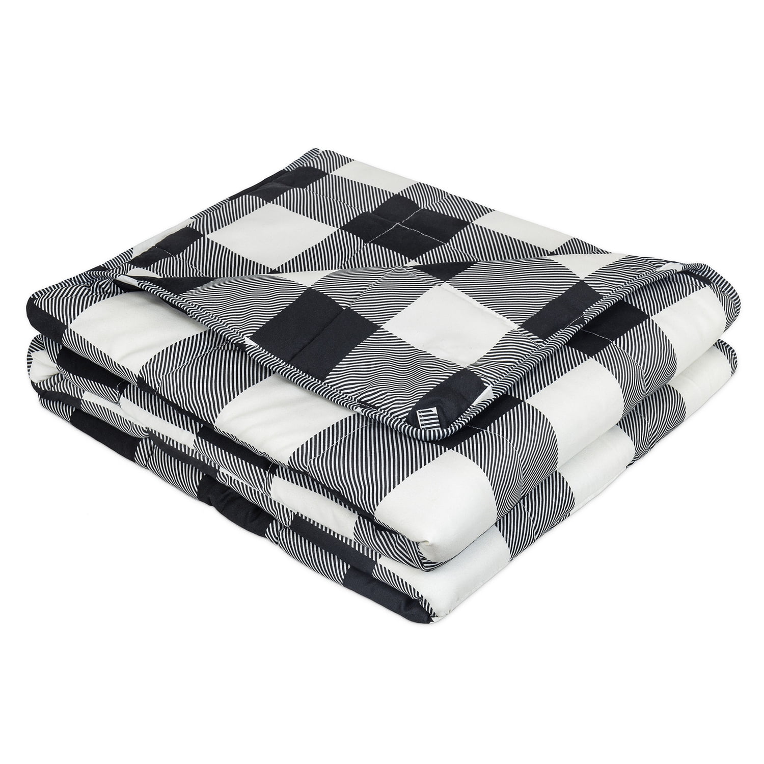 Safdie & Co. 48x72" Printed Microfiber Weighted Blanket in White and ...