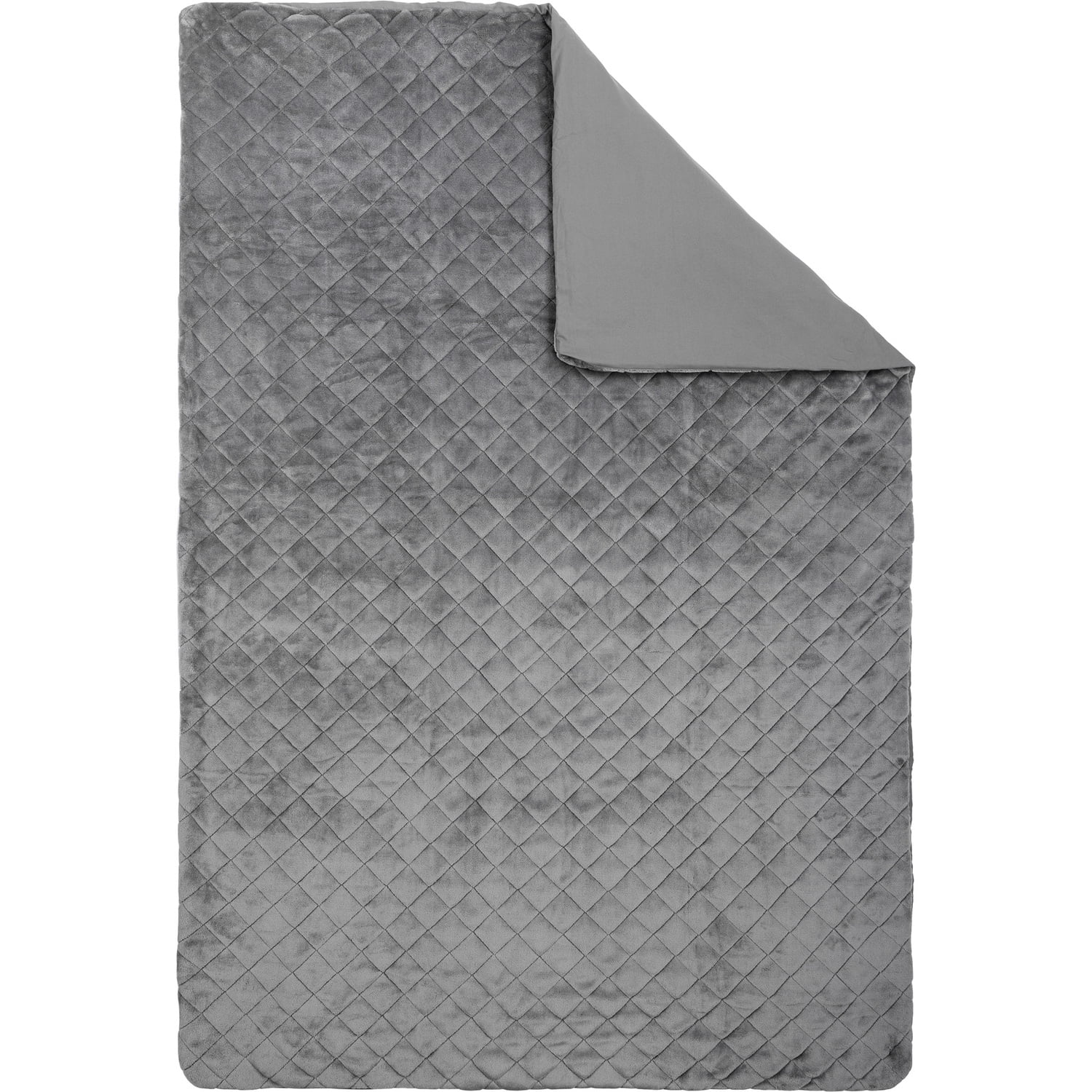 Safdie & Co. 48x72" Solid Microfiber Weighted Blanket in Gray - Walmart.com