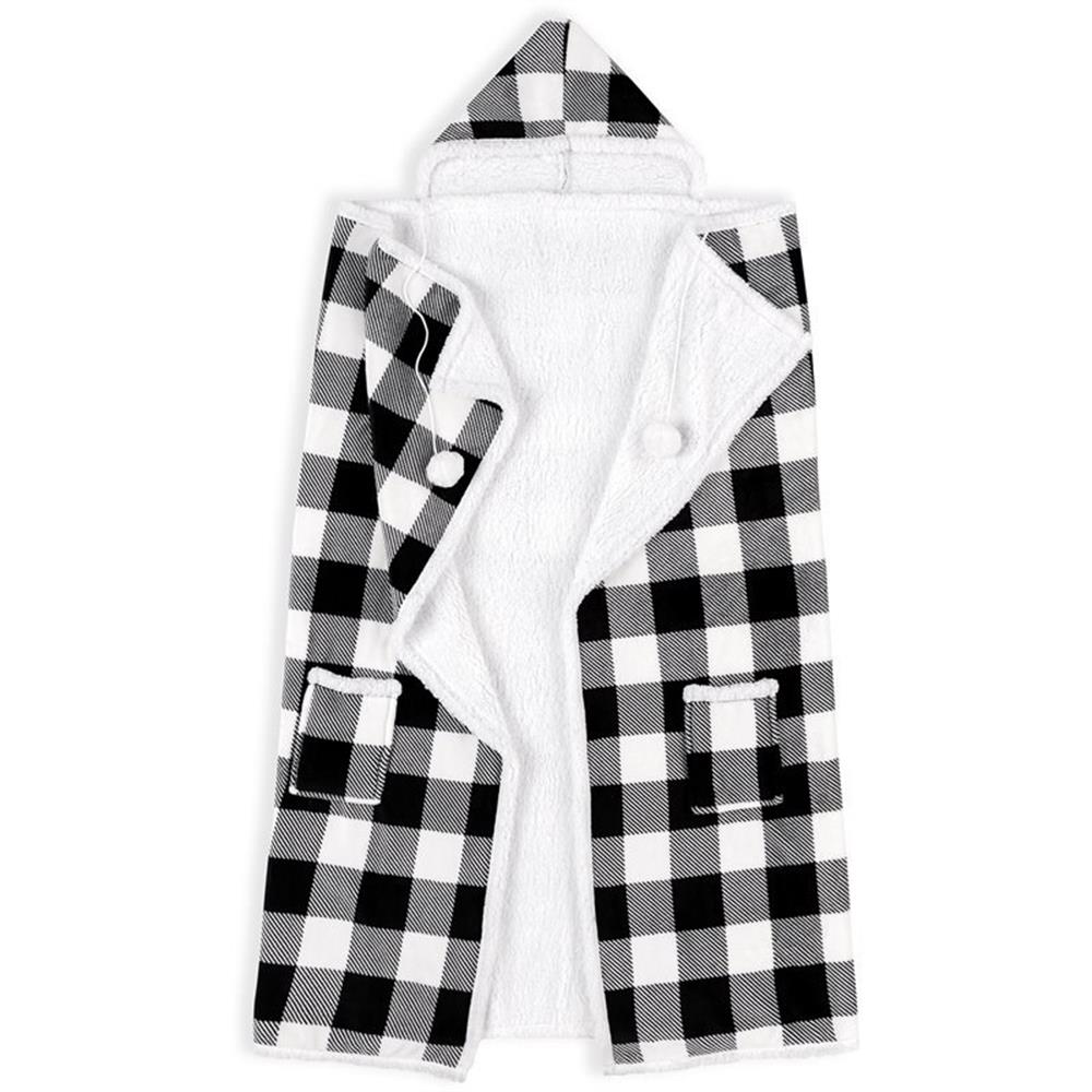 "Safdie & Co. Plush Soft 52x72"" Hooded Throw Blanket, Wearable Cuddle ...