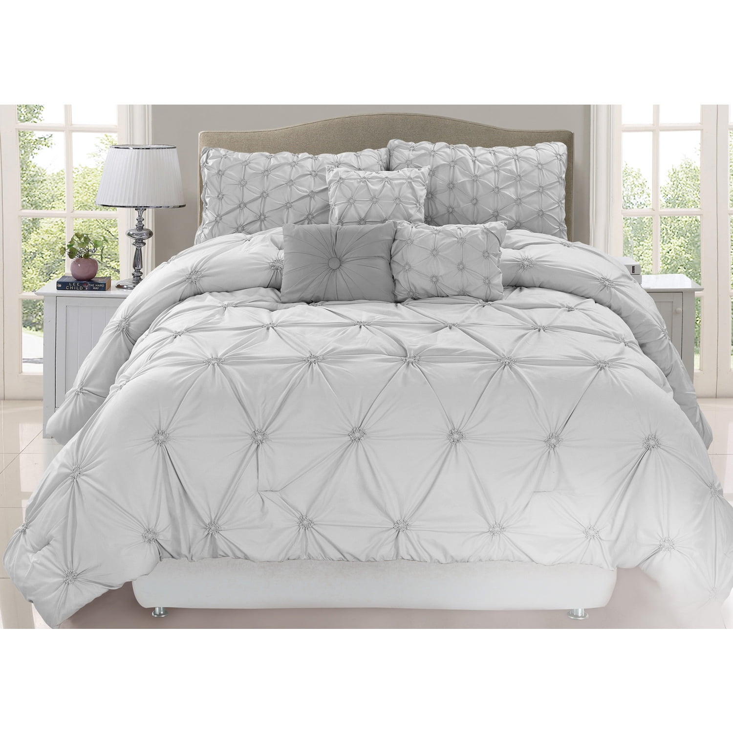 Safdie & Co. 7-piece Chateau Premium Microfiber Double Comforter Set in ...
