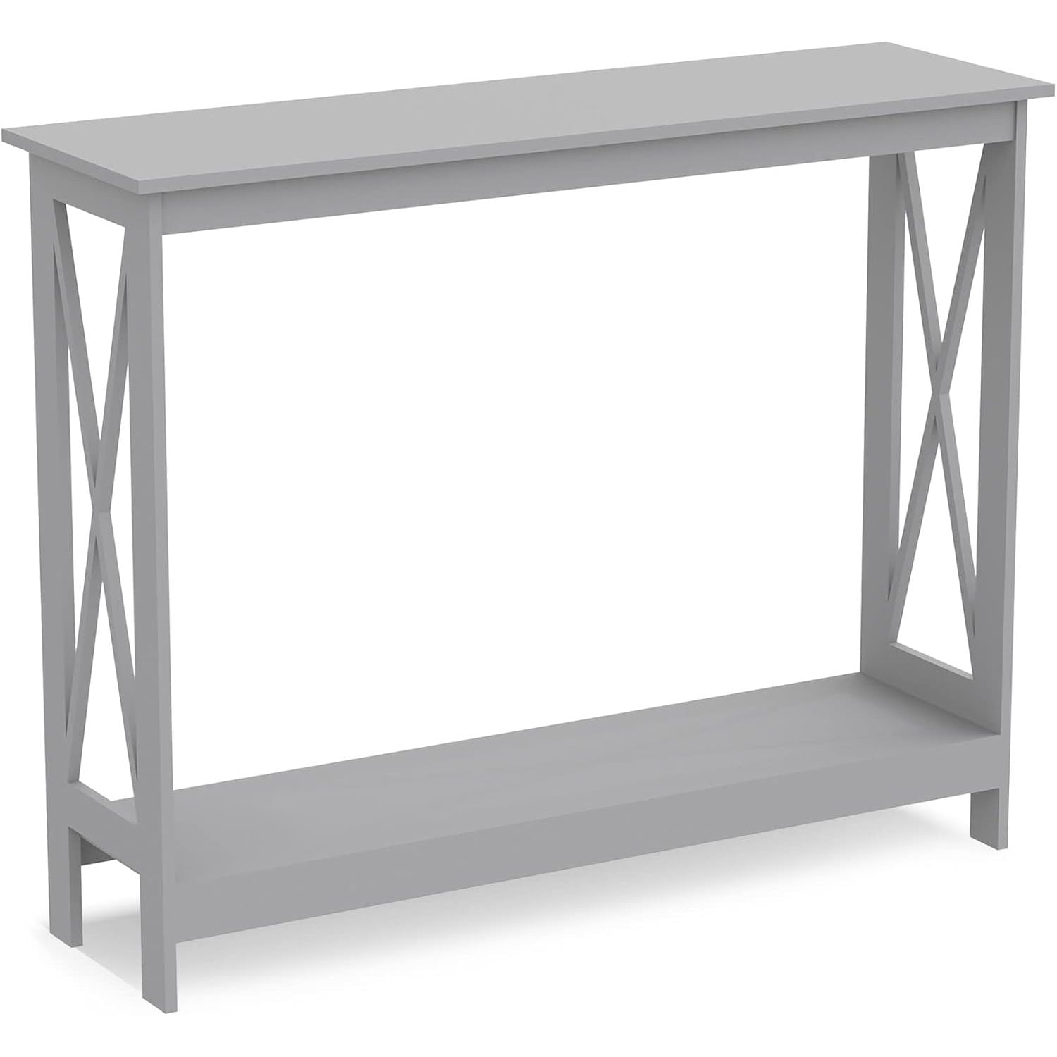 Safdie & Co. - Gray Console Table, 2-Layer Entryway Table, Console ...