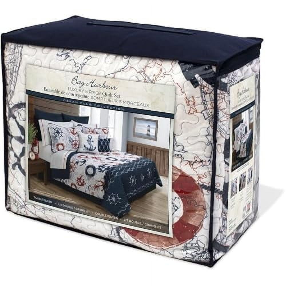 Safdie & Co - Ocean Theme Bedroom Queen Sheet Set, Full Bedspread with ...