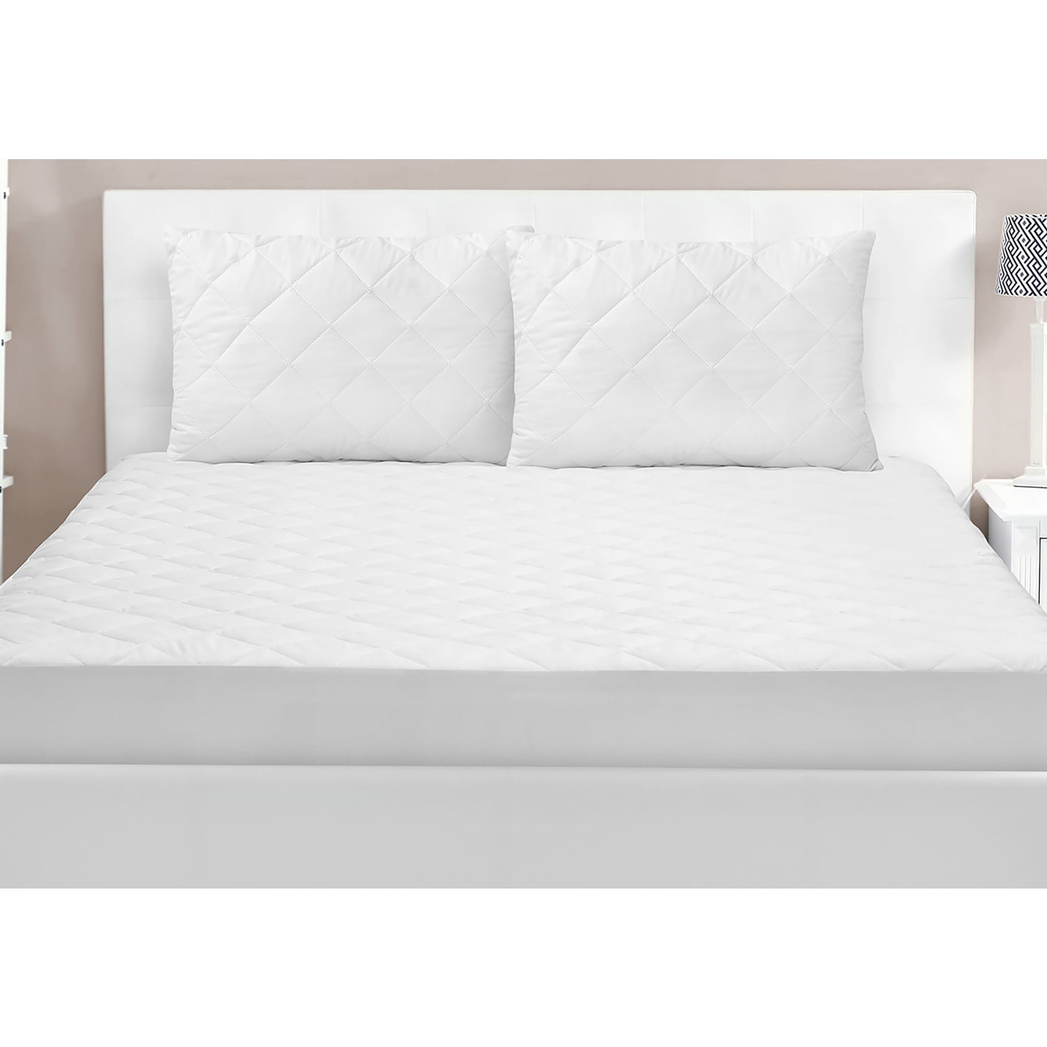 Mattress Protector Double Quilted White - Walmart.com