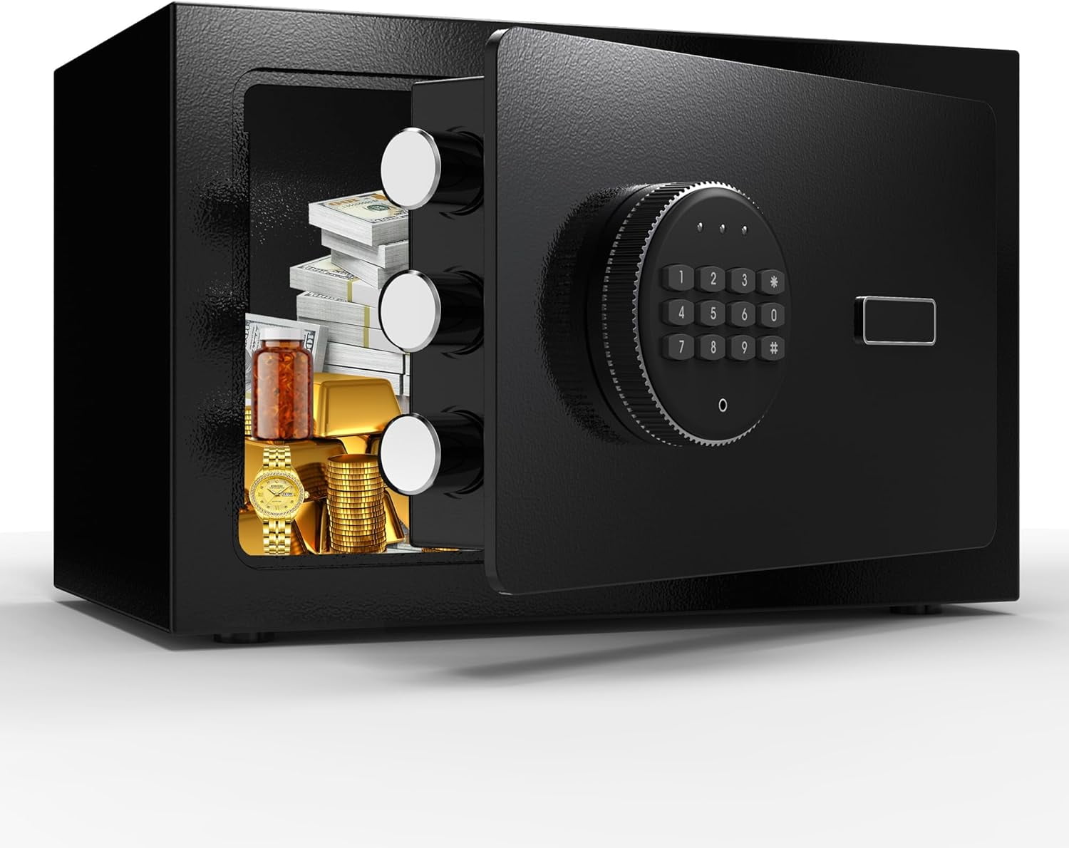 Safe, 0.5 Cubic Feet Small Safe Box with Electronic Digital Keypad ...