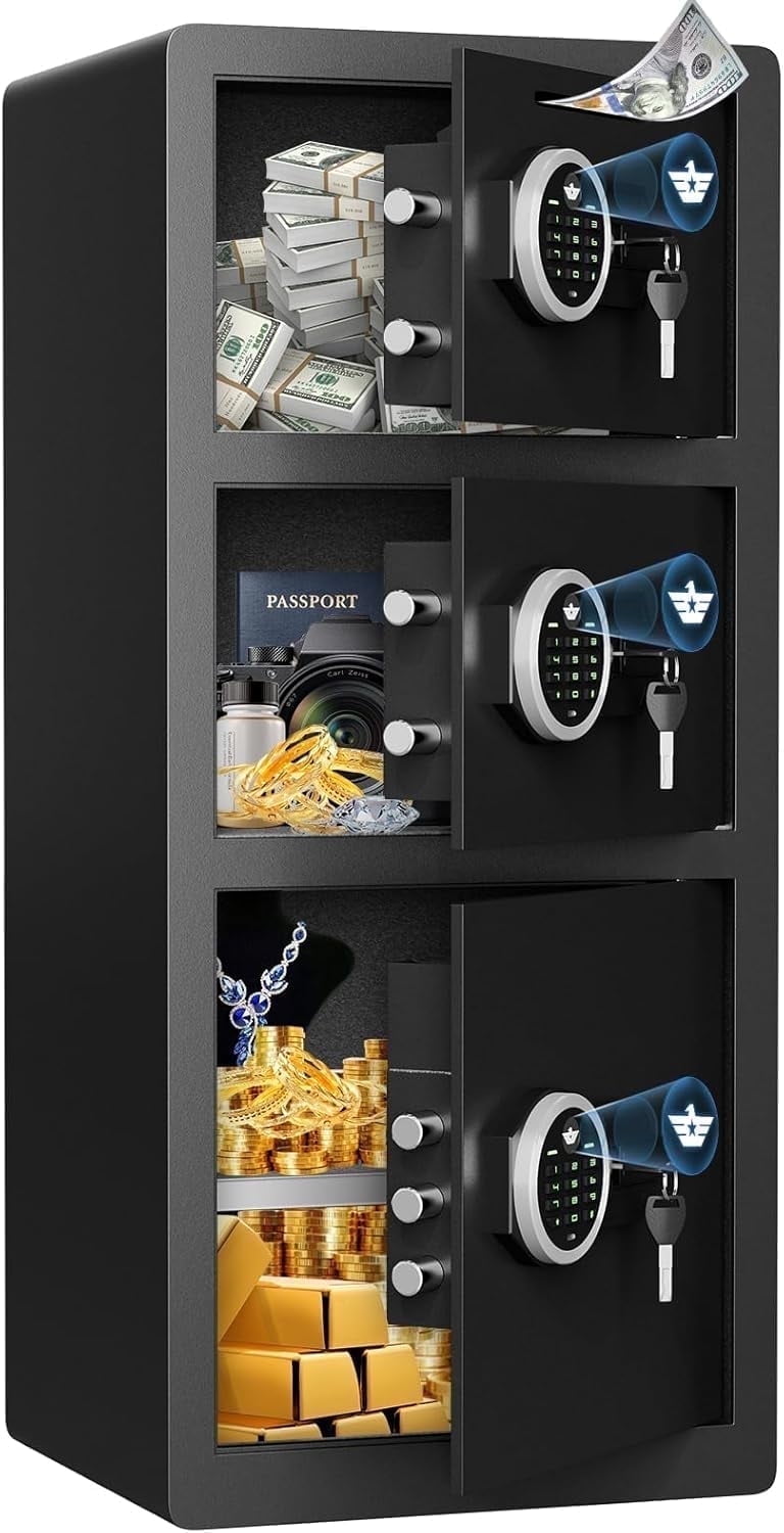 Safe, 8.0 Cu ft Extra Large Home Safe Box Fireproof Waterproof with ...