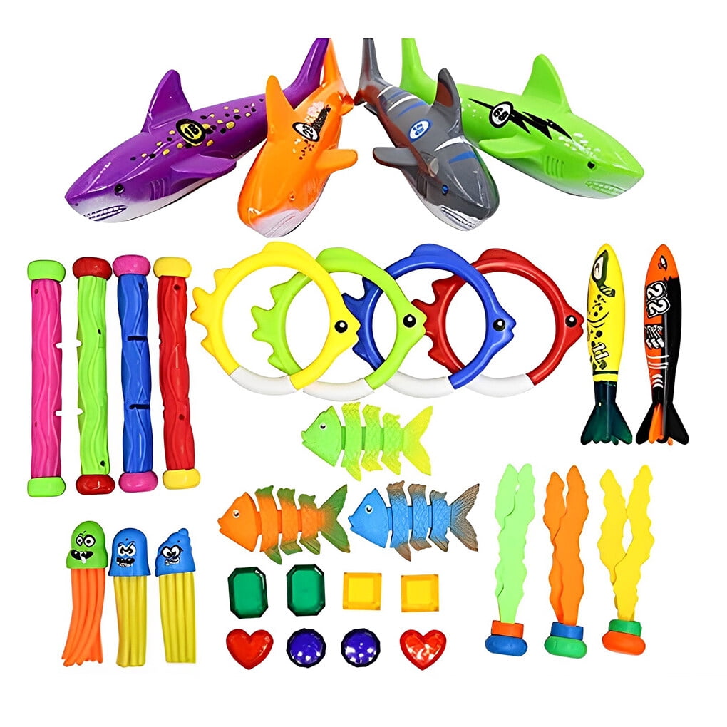 Safe And Non-Toxic Diving Toys Set - For Kids Pool Parties Training ...