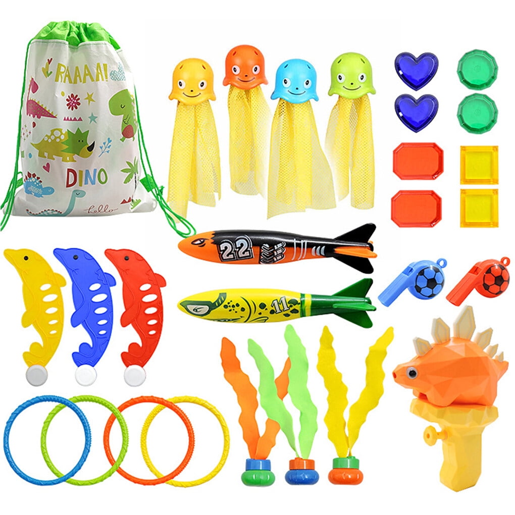 Safe And Non-Toxic Diving Toys Set - For Kids Pool Parties Training ...