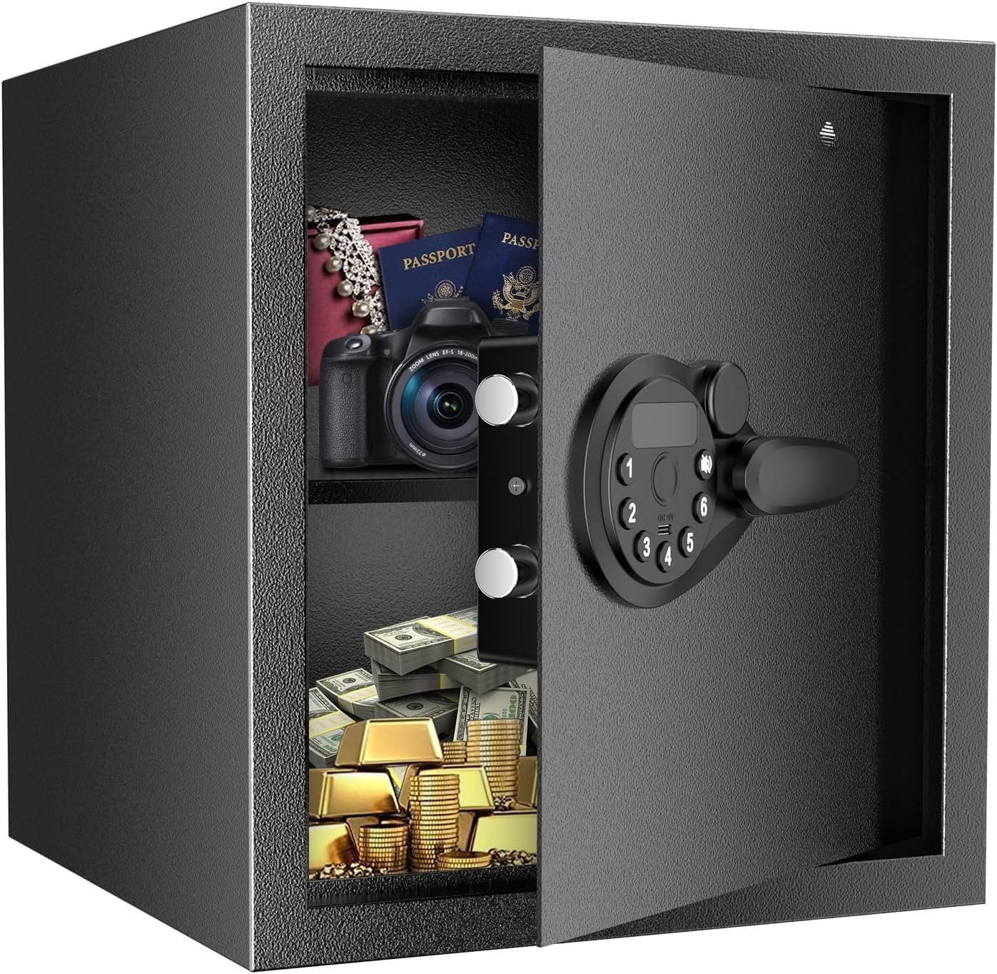 Safe Box,1.2 Cubic Large Document Safe Box, Type of Digital Keypad Lock ...