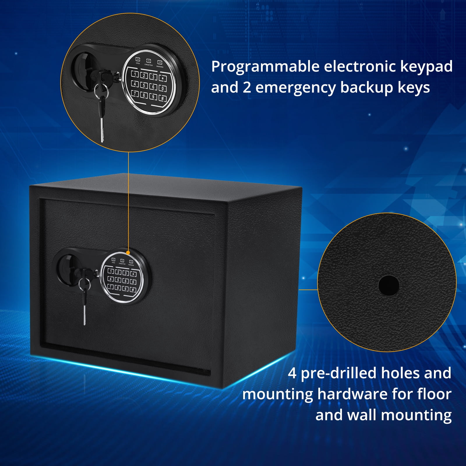 Safe Box 1.2 Cuft Home Safes Water and Fireproof,Home Safes & Safe ...