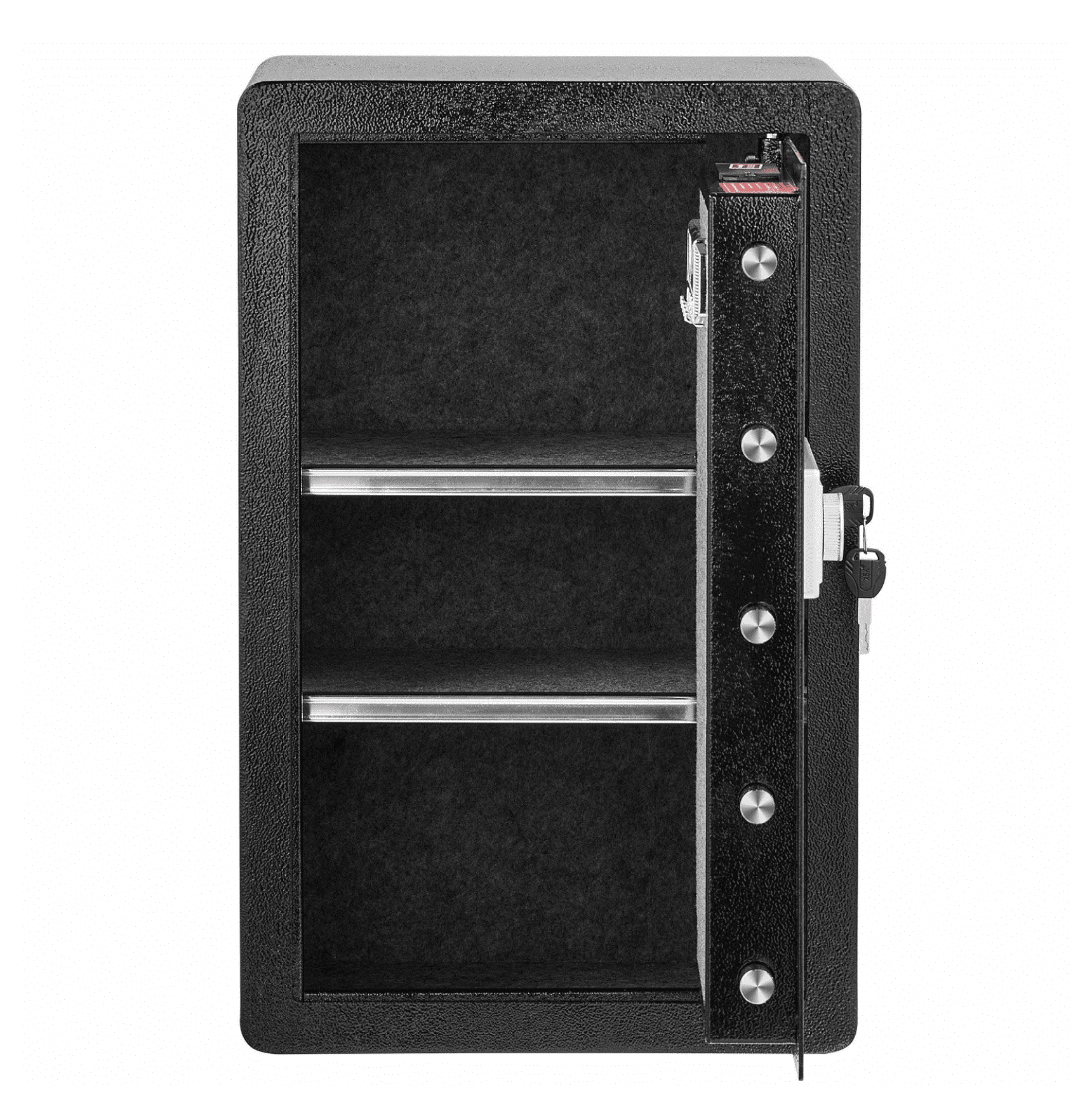 Safe Box 3.5 cu.ft - Single Door Steel Safe with Key & Password - LED ...