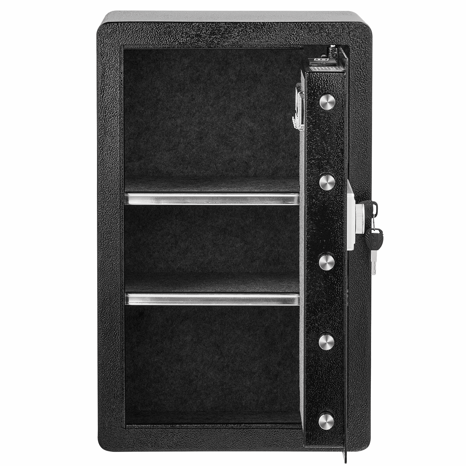 Safe Box - 3.5 cu.ft Single Door Steel Safe with Key & Password Lock ...