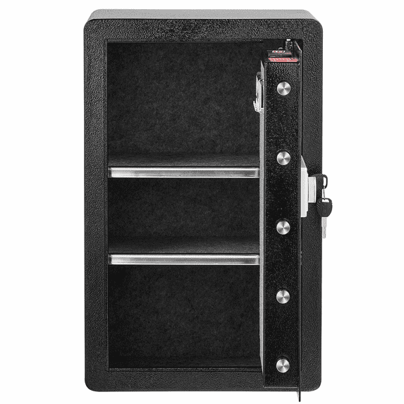 Safe Box - 3.5 cu.ft Single Door Steel Safe with Key & Password Lock ...