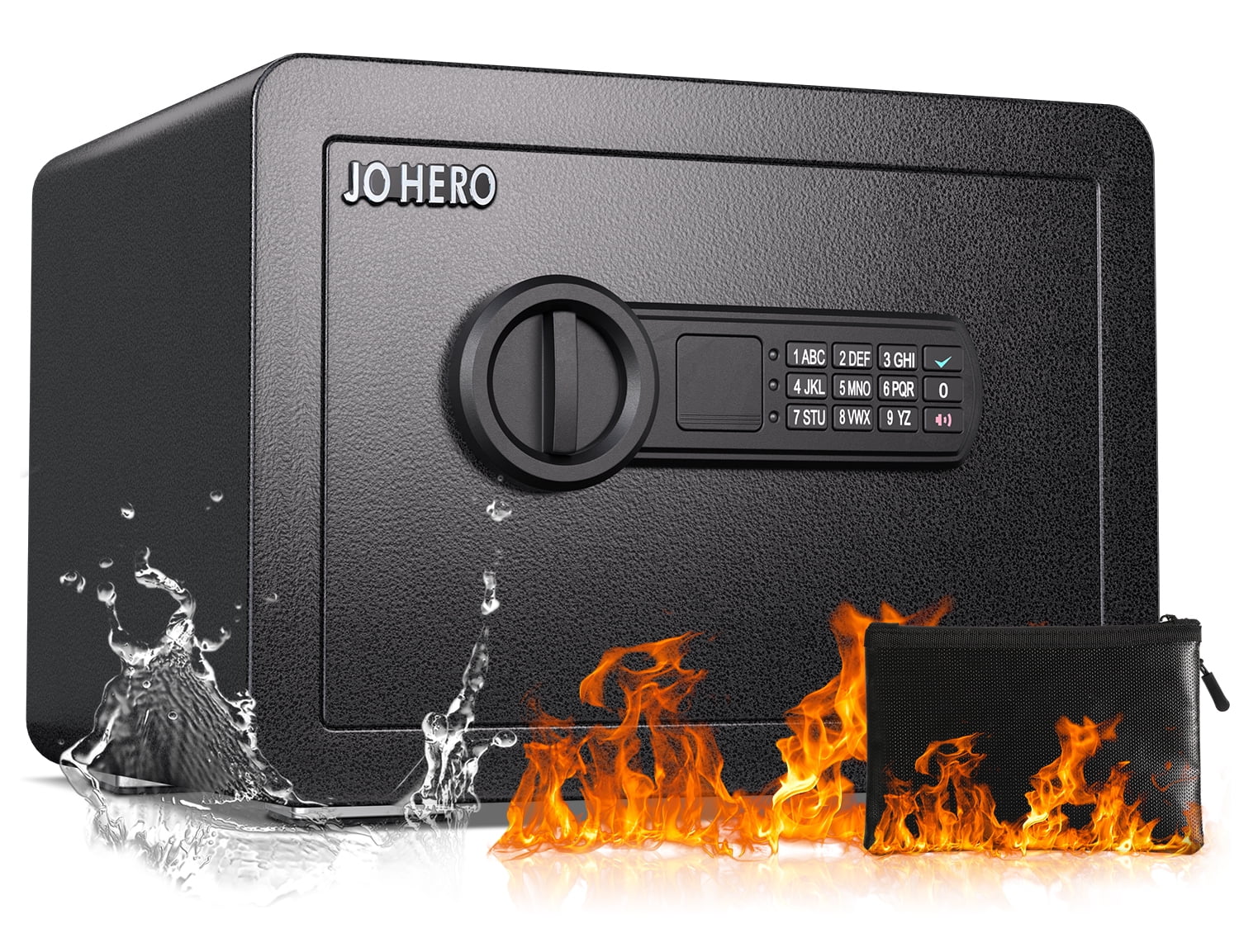 Safe Box, Cabinet Safes with Fireproof Waterproof Bag, Safe Box for ...