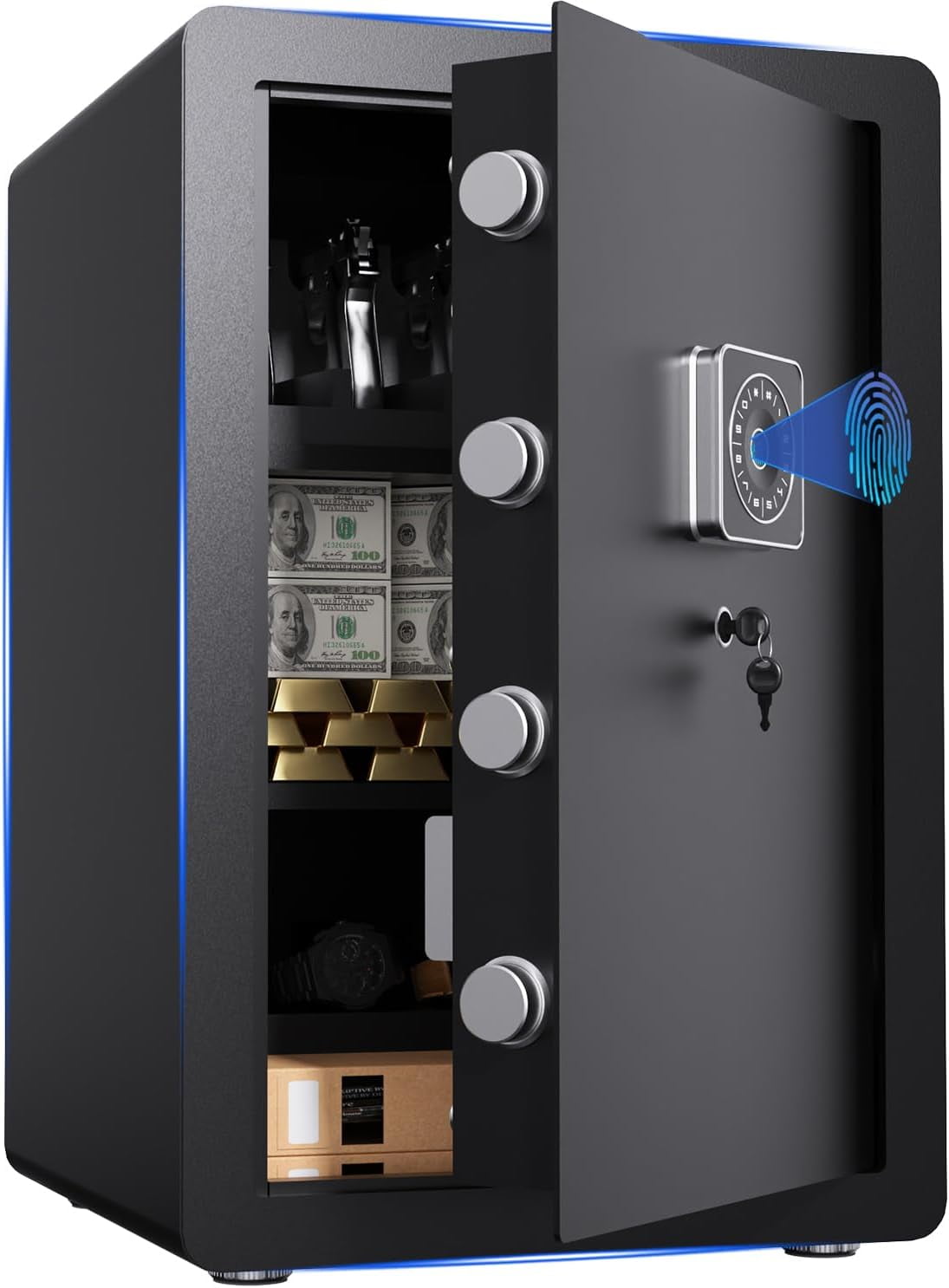 Safe Box Fire Box For Home With Biometric,2 Cubic Safety Box For Money ...