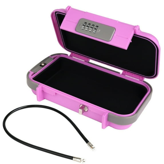 Safe Box Portable Box 4 Digit Combination Security Case Box with ...