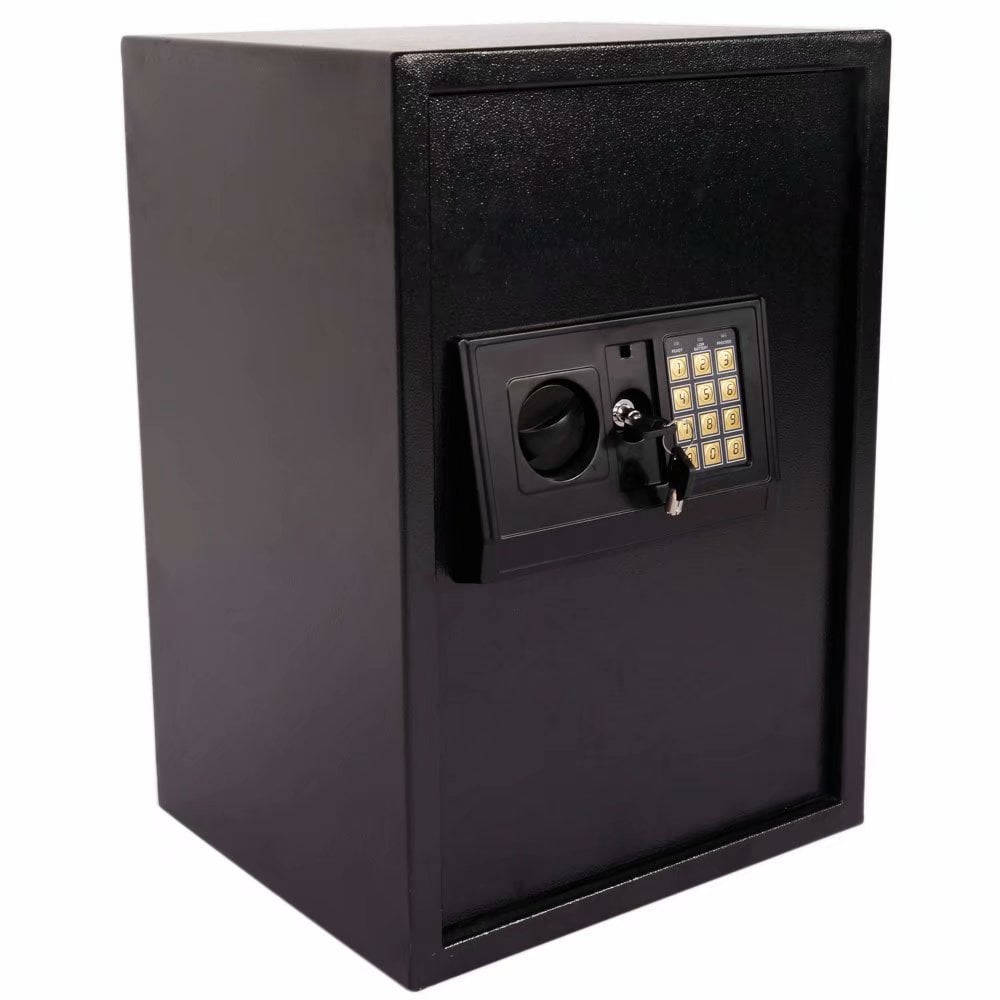 Digital Depository Drop Cash Safe Box with Key Lock for Gun Jewelry ...