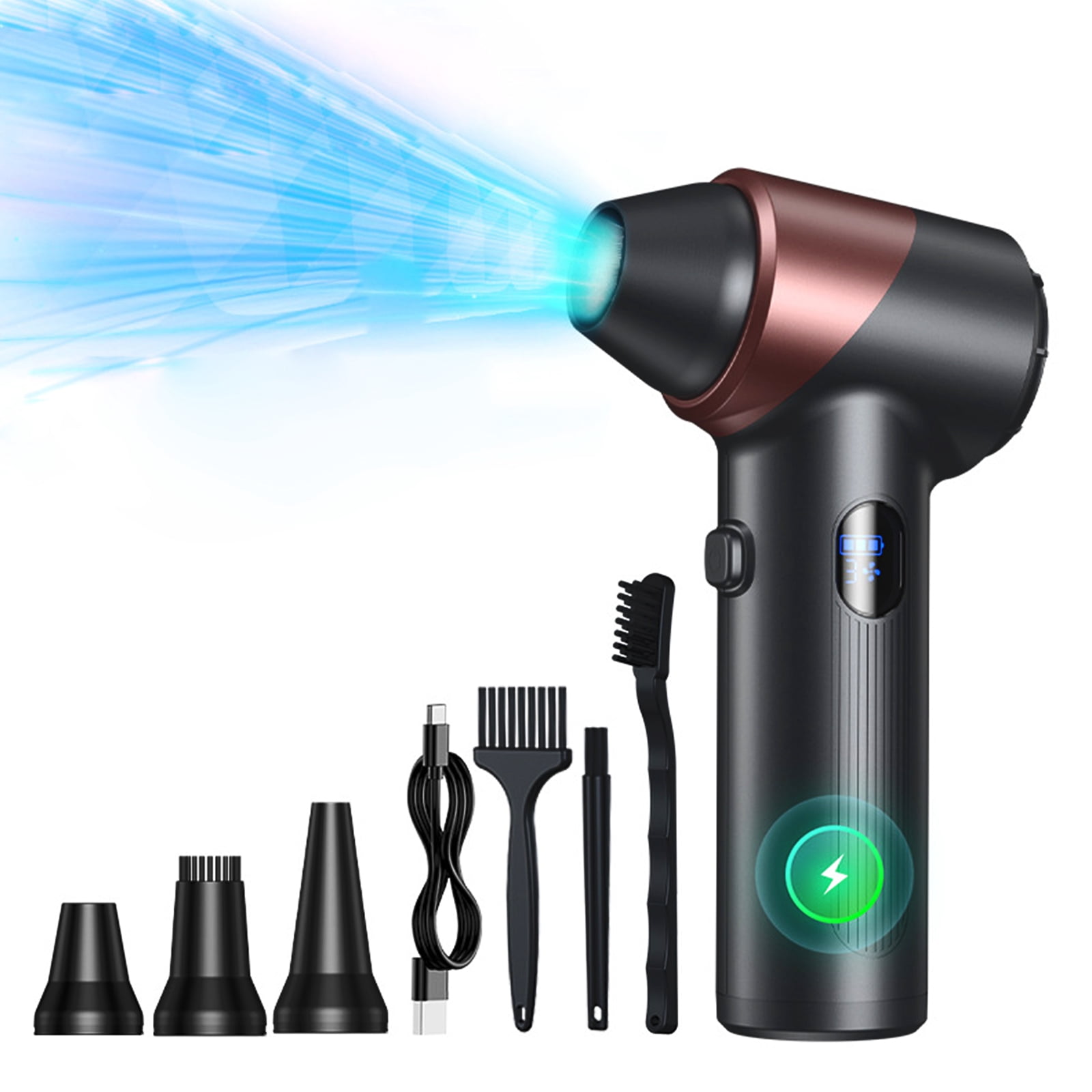 Safe Brushless Cordless Blower Overheat Protective Rotor Lock Safety ...