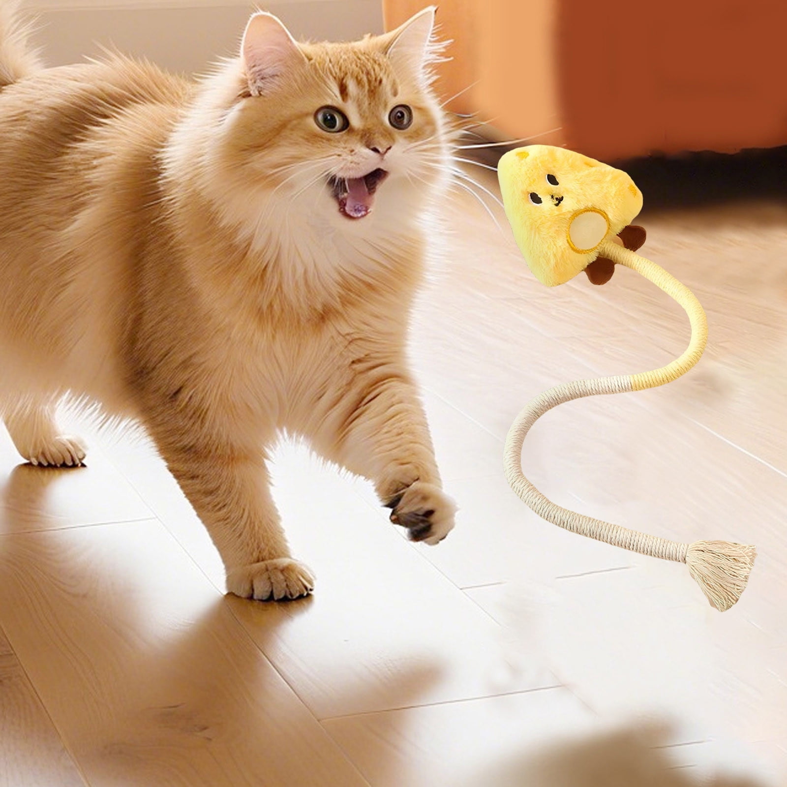 Safe Cat Rope Toy,Teeth Clean Toy for Cat, Cat Chew Toys for Indoor Cat ...