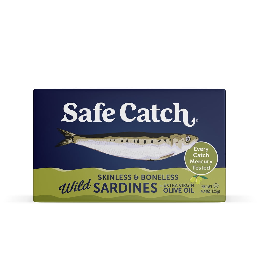Safe Catch Wild Sardines in Extra Virgin Olive Oil, Skinless & Boneless ...