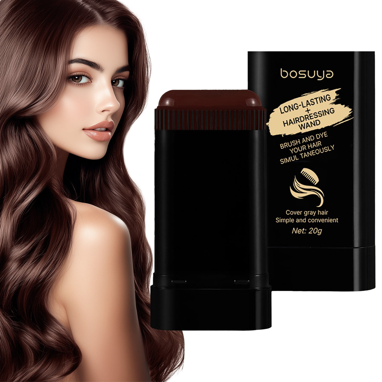 Safe and Convenient Comb Hair Dye, Waterproof and Sweat-Proof Hair Dye ...