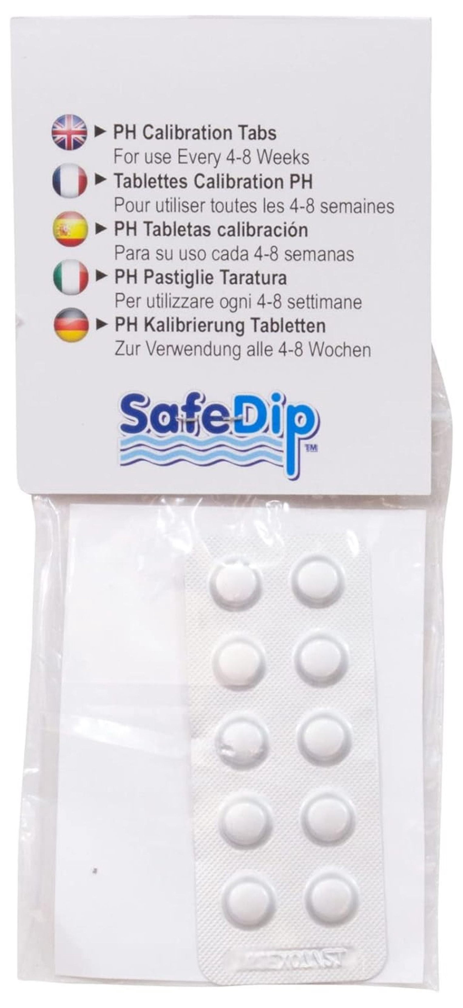 Safe Dip pH Buffer Recalibration Safedip Water Tester - 10-Pack ...